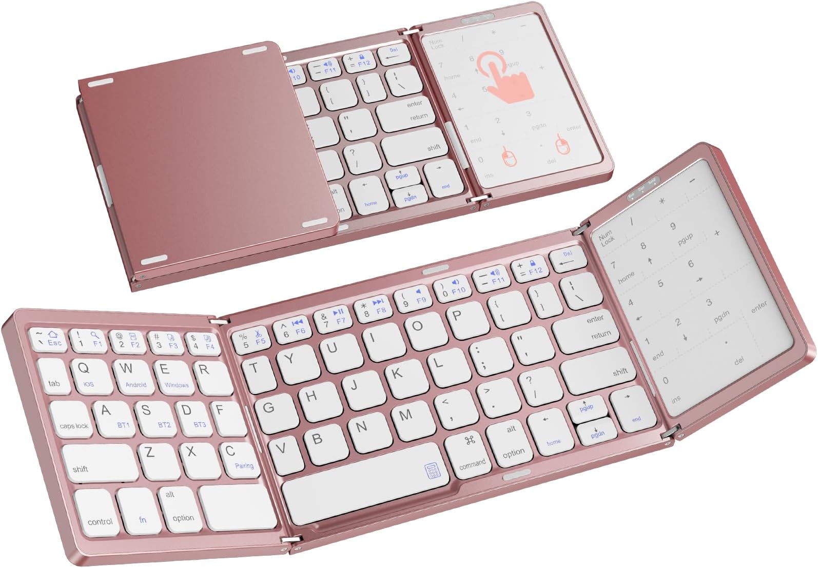 Amazon.com: Trueque Foldable Keyboard, Portable Multi-Device Wireless ...