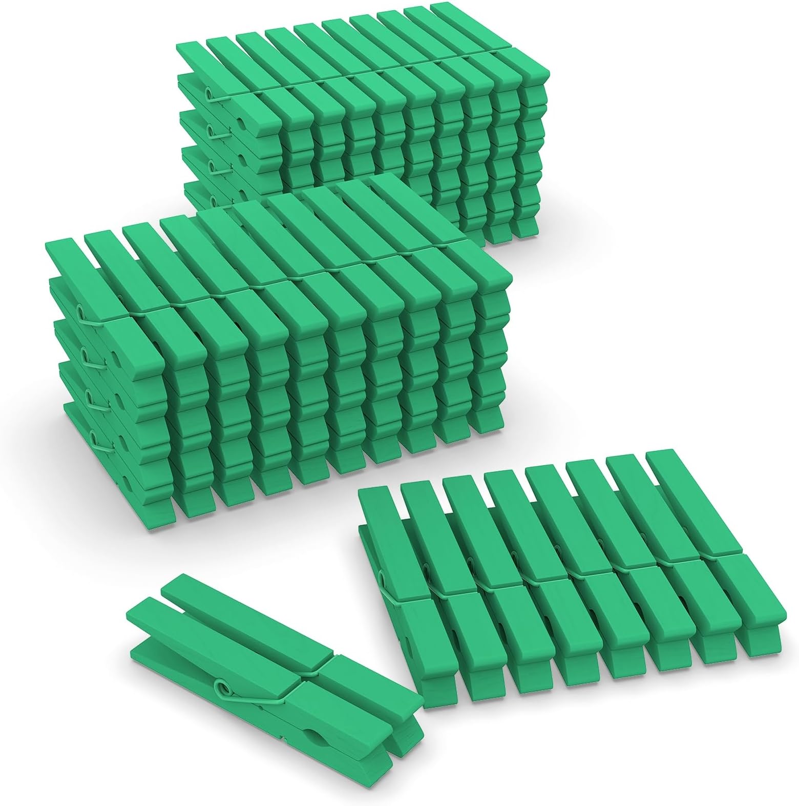 Amazon.com: 100pcs Mini Colored Spring Wood Clips Clothes Photo Paper ...