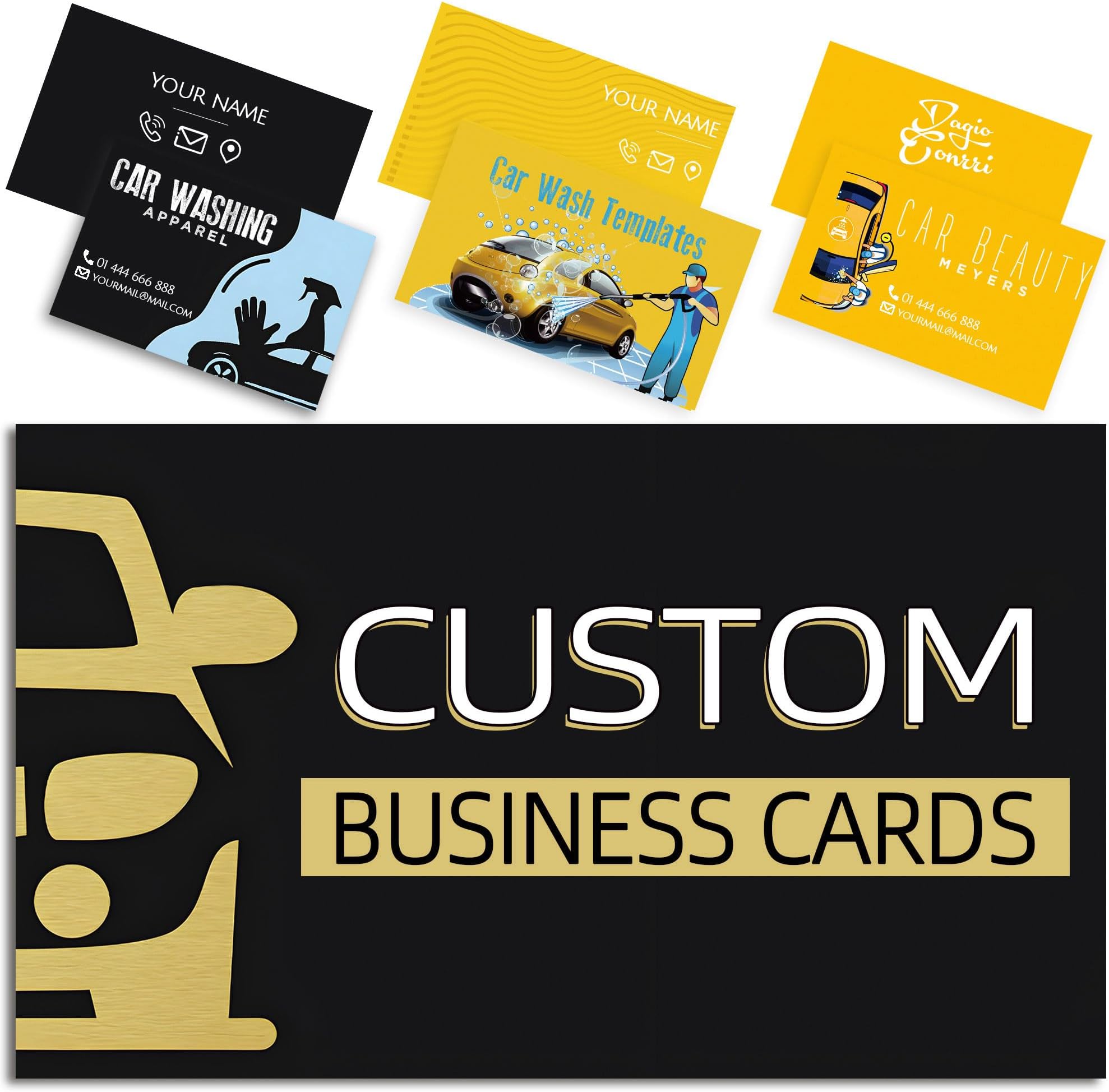 Amazon.com : Custom Business Cards with Your Logo, Business Cards ...