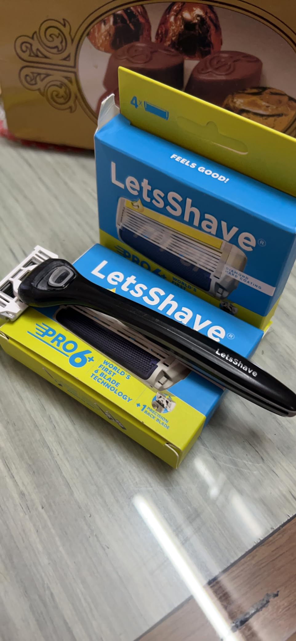 LetsShave Pro 6 Plus Lite Manual Shaving Razor Blades Refills ...