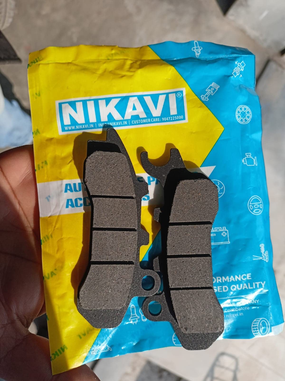 NIKAVI DP36 Front Brake Disc Pad Compatible for Honda Livo BS6 / CB ...