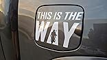 Stick'emAll This is The Way Mando Silhouette Car Decal : Amazon.ca ...
