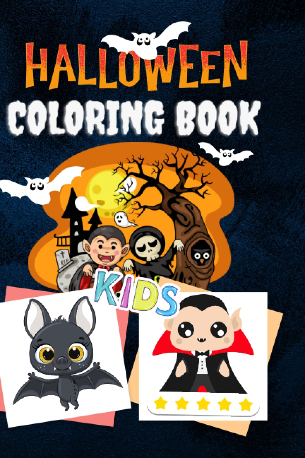 Spooky Halloween Coloring Book for Kinds 100+ PAGES: Color Your Way ...