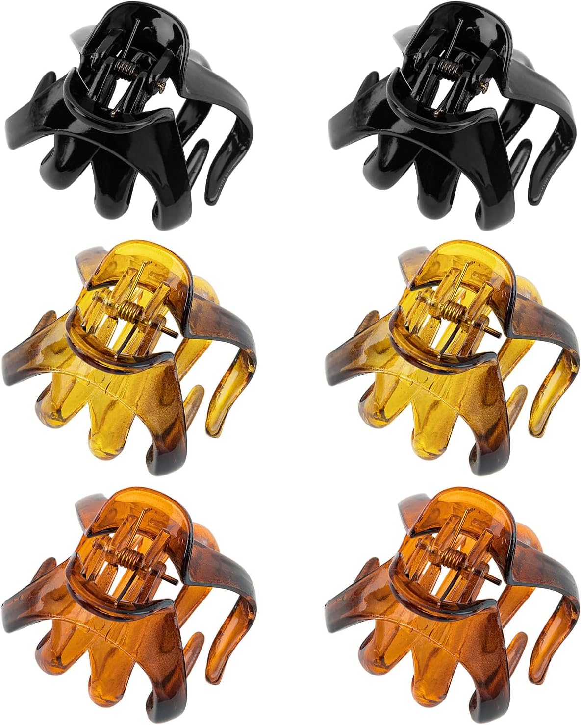 Amazon.com : Cobahom 12 Pcs Small Claw Clips 1.2 Inch Plastic No-Slip ...