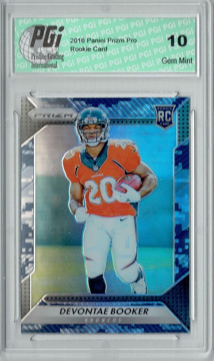 Devontae Booker 2016 Prizm Pro #208 Camo Refractor, 25 Made Rookie Card ...