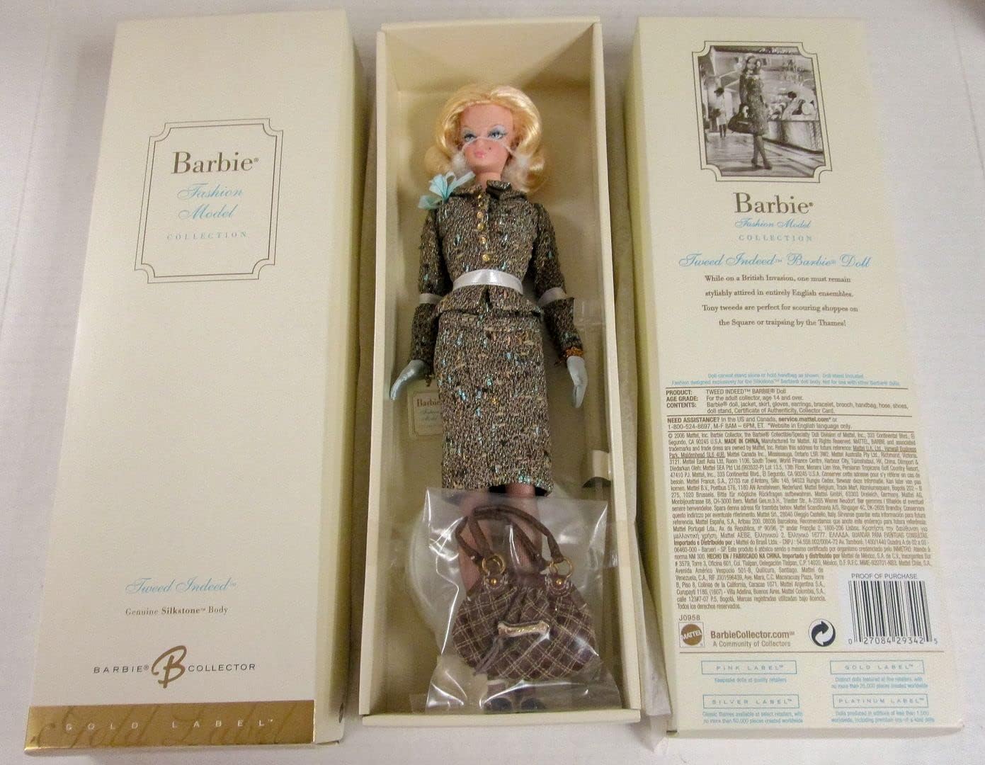 Amazon.com: Barbie Tweed Indeed Fashion Model Collection Doll : Toys ...
