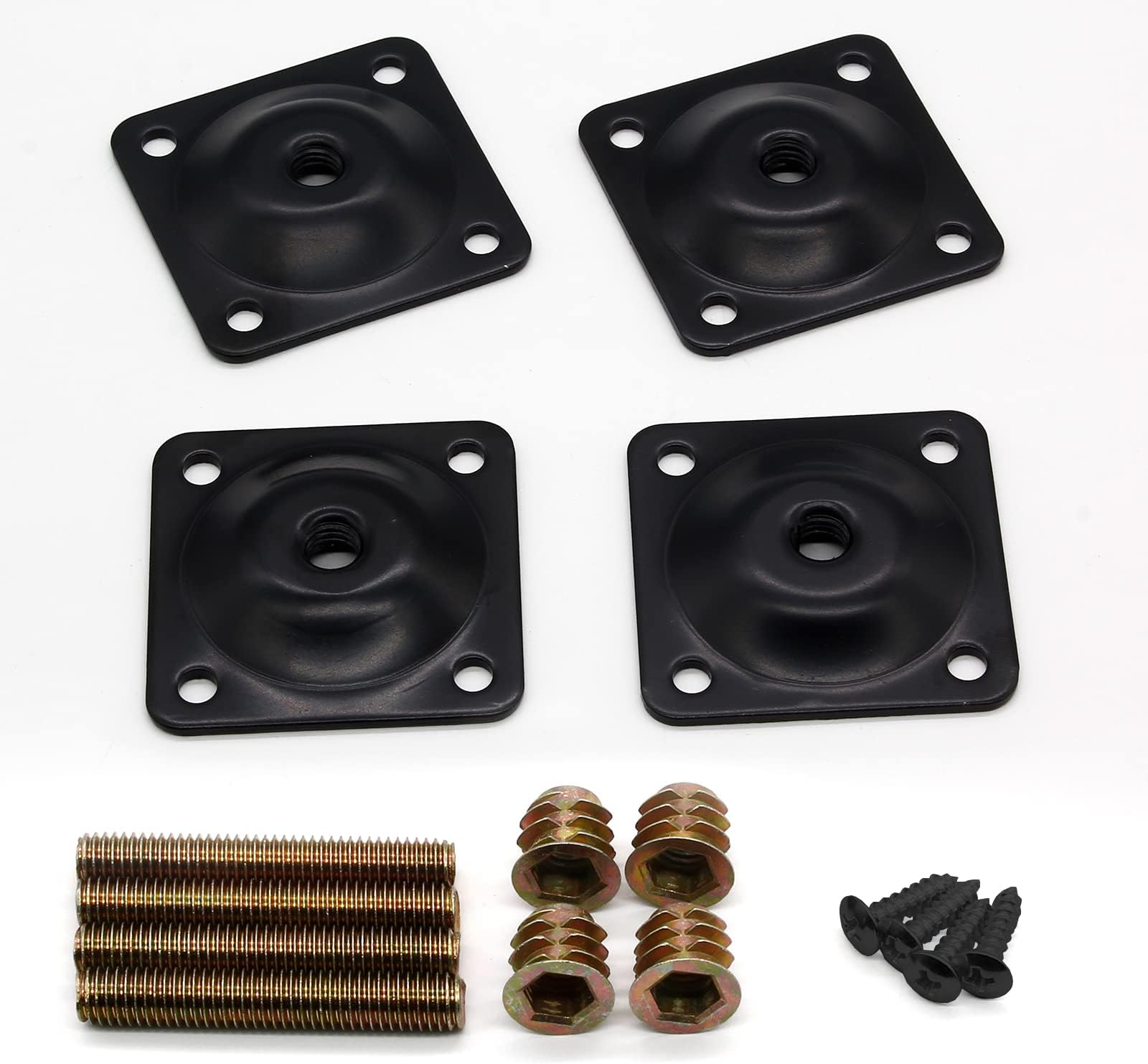 Amazon.com: Btowin Leg Mounting Plates, 4Pcs Furniture Leg Attachment ...