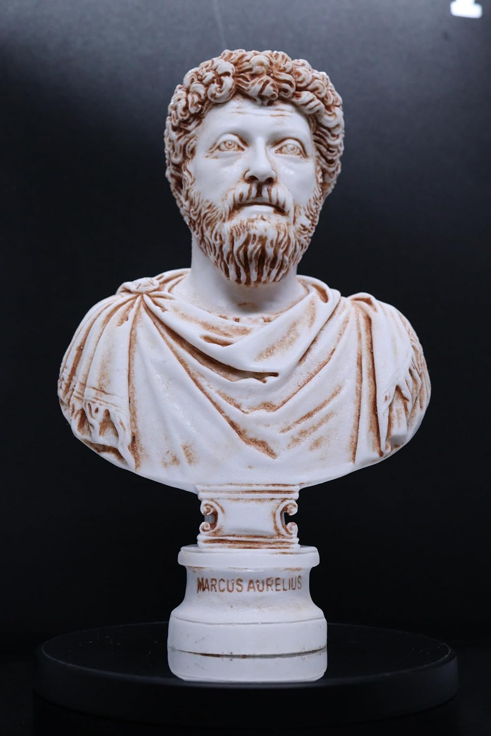 Amazon.com: Marble Marcus Aurelius Bust, The Philosopher King, Handmade ...