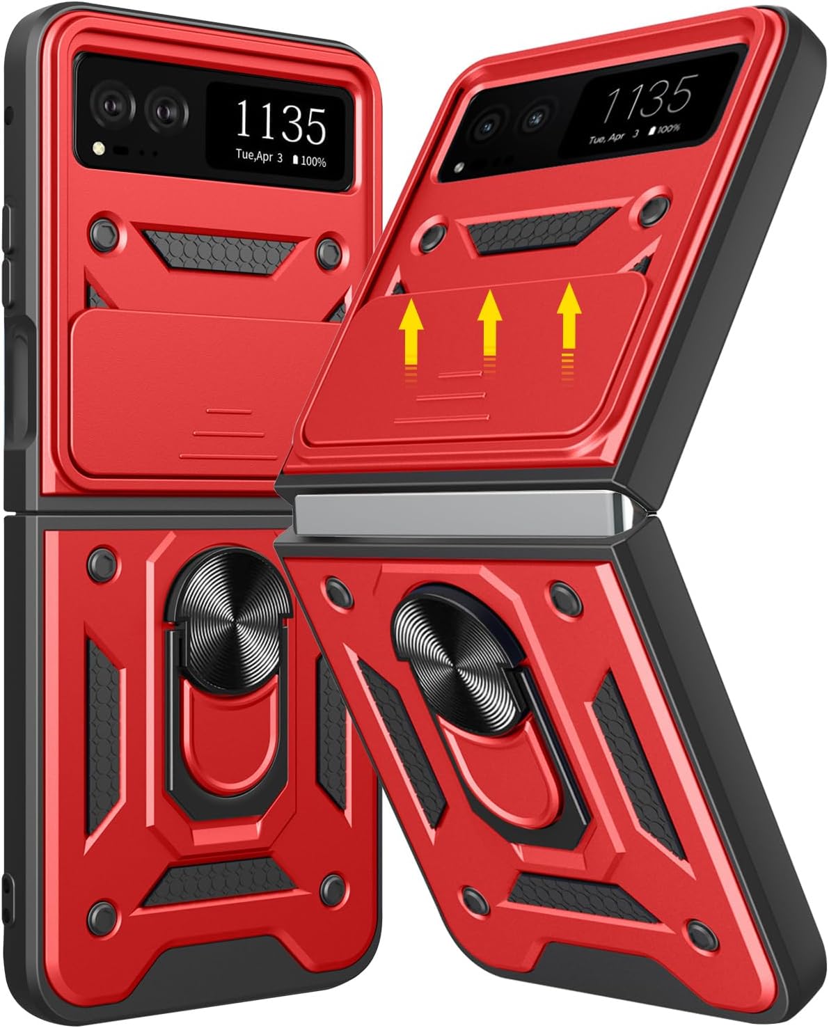 Amazon.com: Haeuorey for Motorola Razr 2023 Case with Camera Cover ...