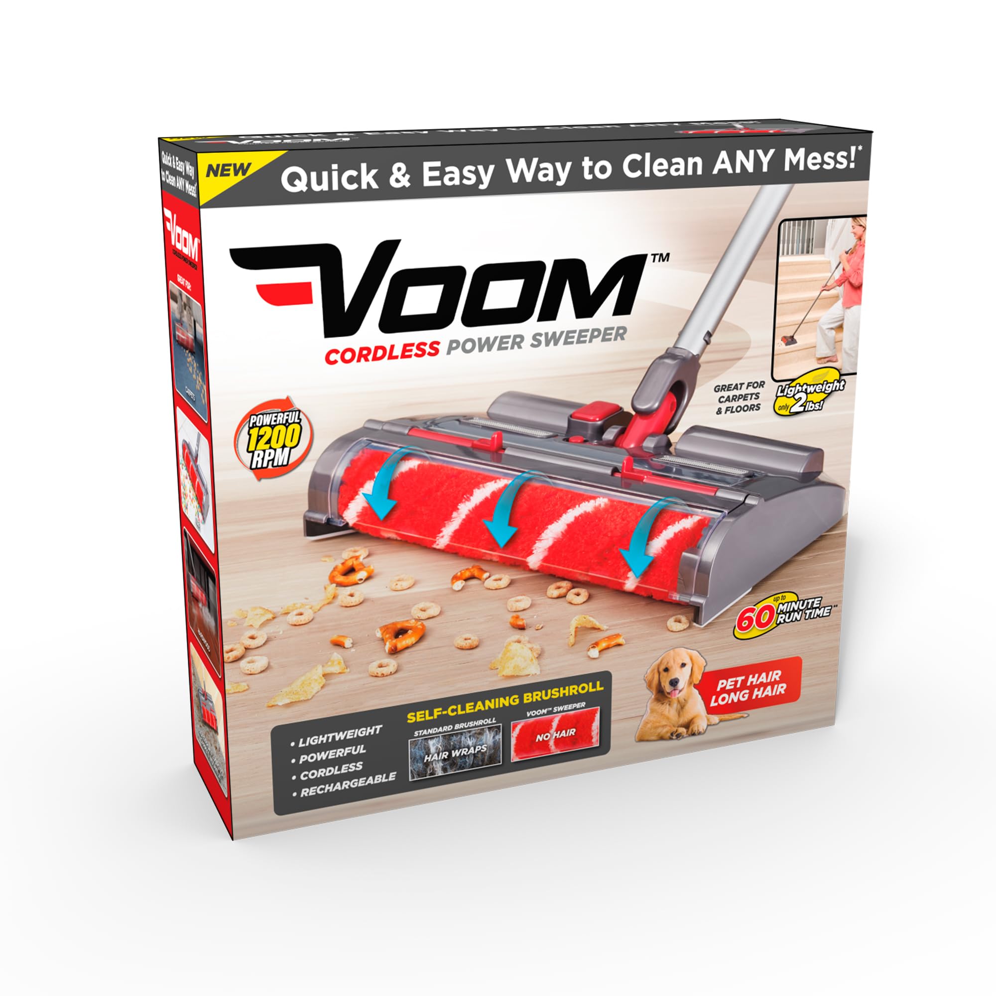 Voom Stick Vacuum Cordless Rechargeable - Cordless Vacuum Cleaner Pet ...