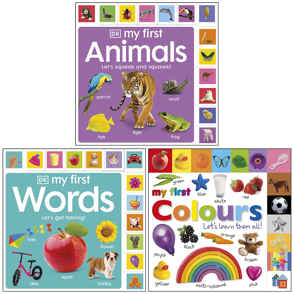 Buy My First Tabbed Board Book Collection 3 Books Set By DK (My First ...