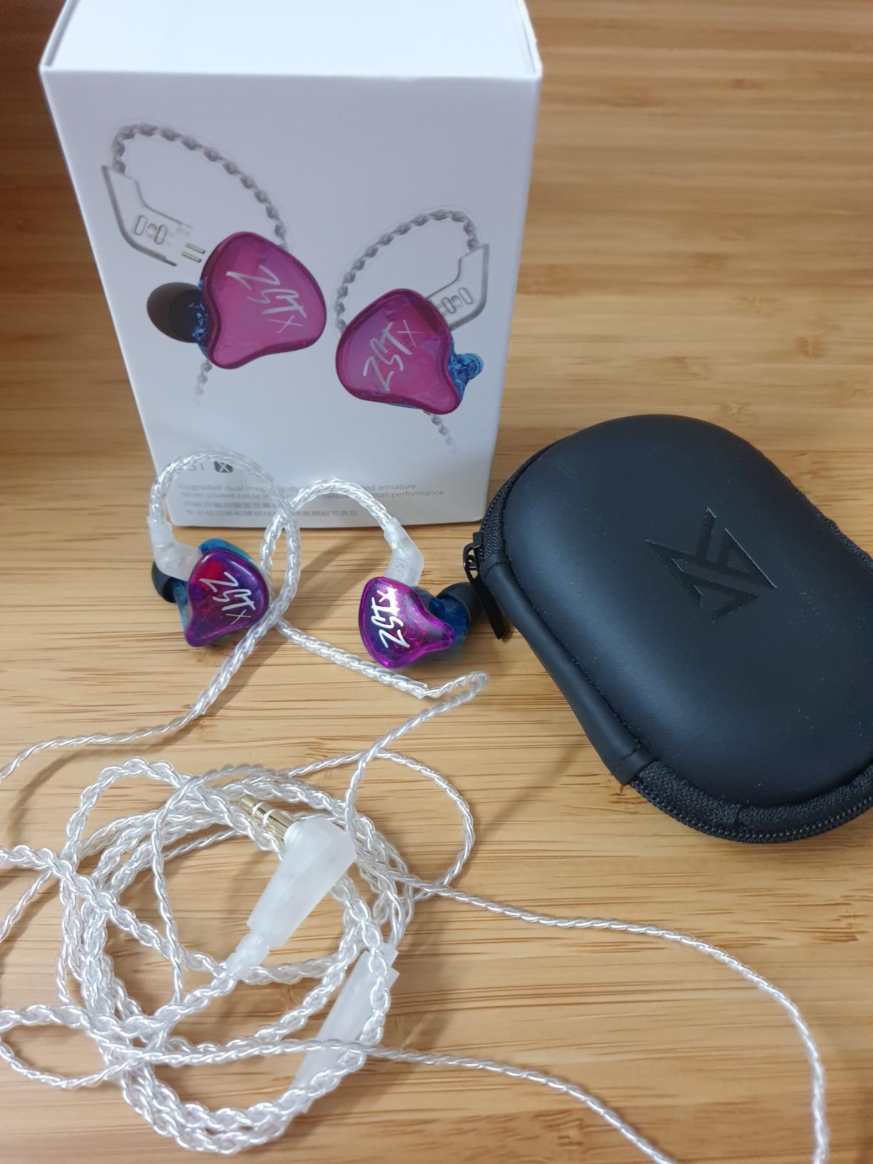 KZ ZST X in-Ear Monitors, Upgraded Dynamic Hybrid Dual Driver ZSTX ...