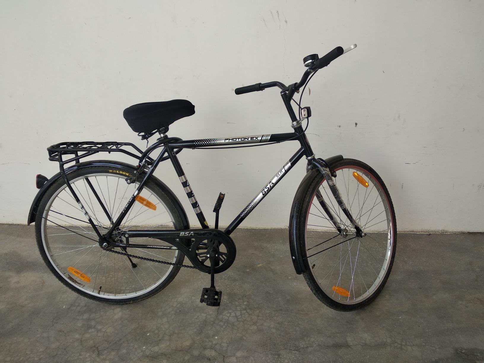 BSA cycles Unisex-Adult Steel Photon Ex 18 Frame Size Rigid Suspension ...