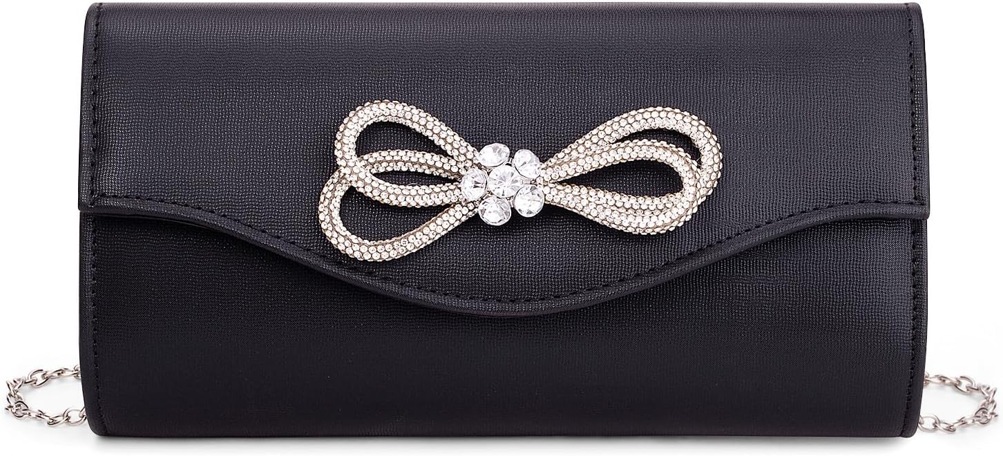 Gets Women Evening Bag Rhinestone Bow Clutch Purse for Women Party ...