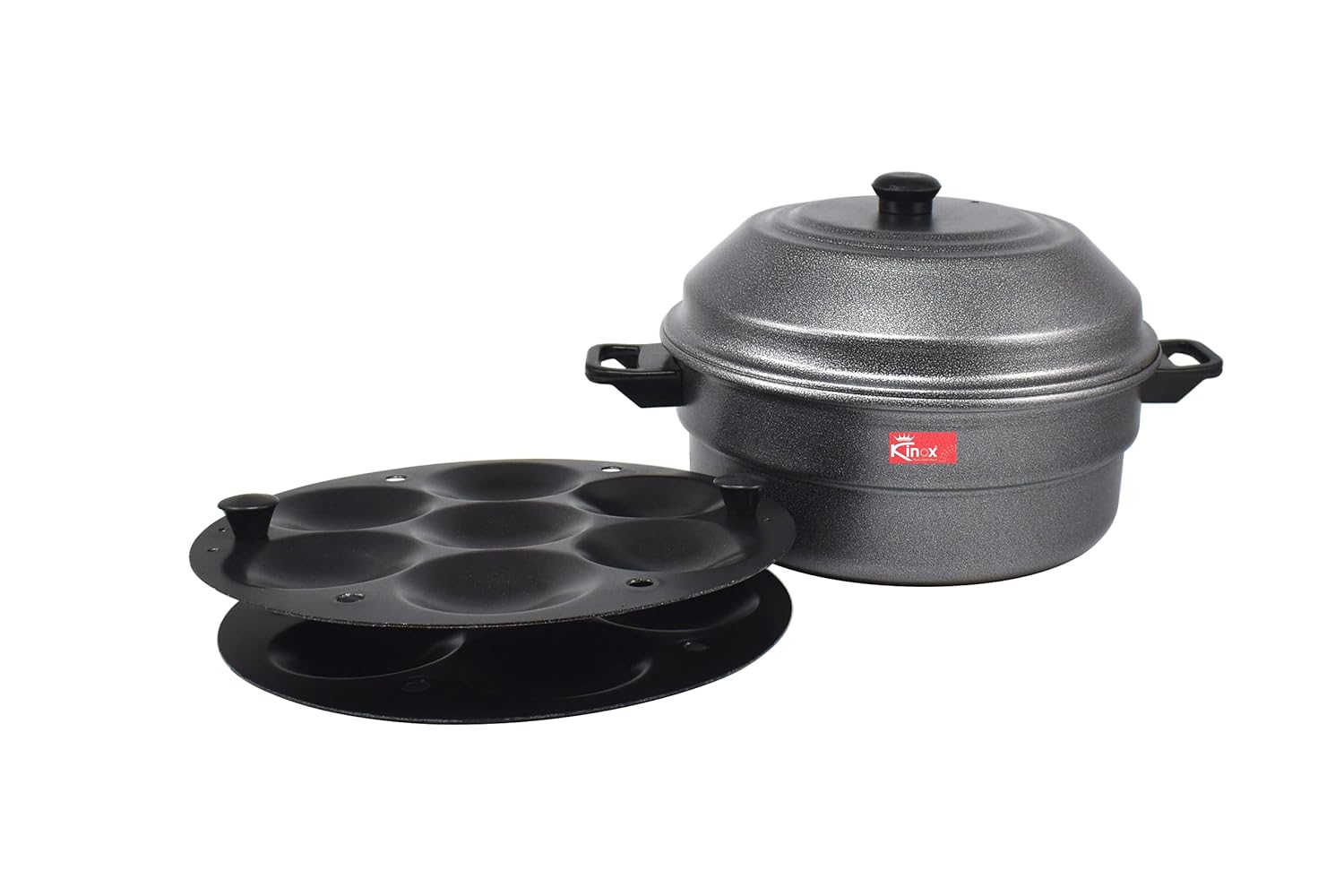 Kinox Non Stick Idly pot/Idly maker With Induction Base 2plates with 12 ...