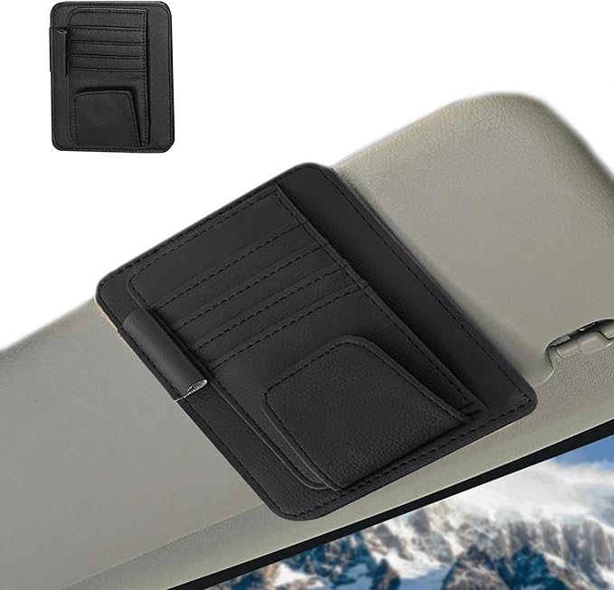 Amazon.com: Lecctso Visor Organizer, Car Sun Visor Organizer, Visor ...