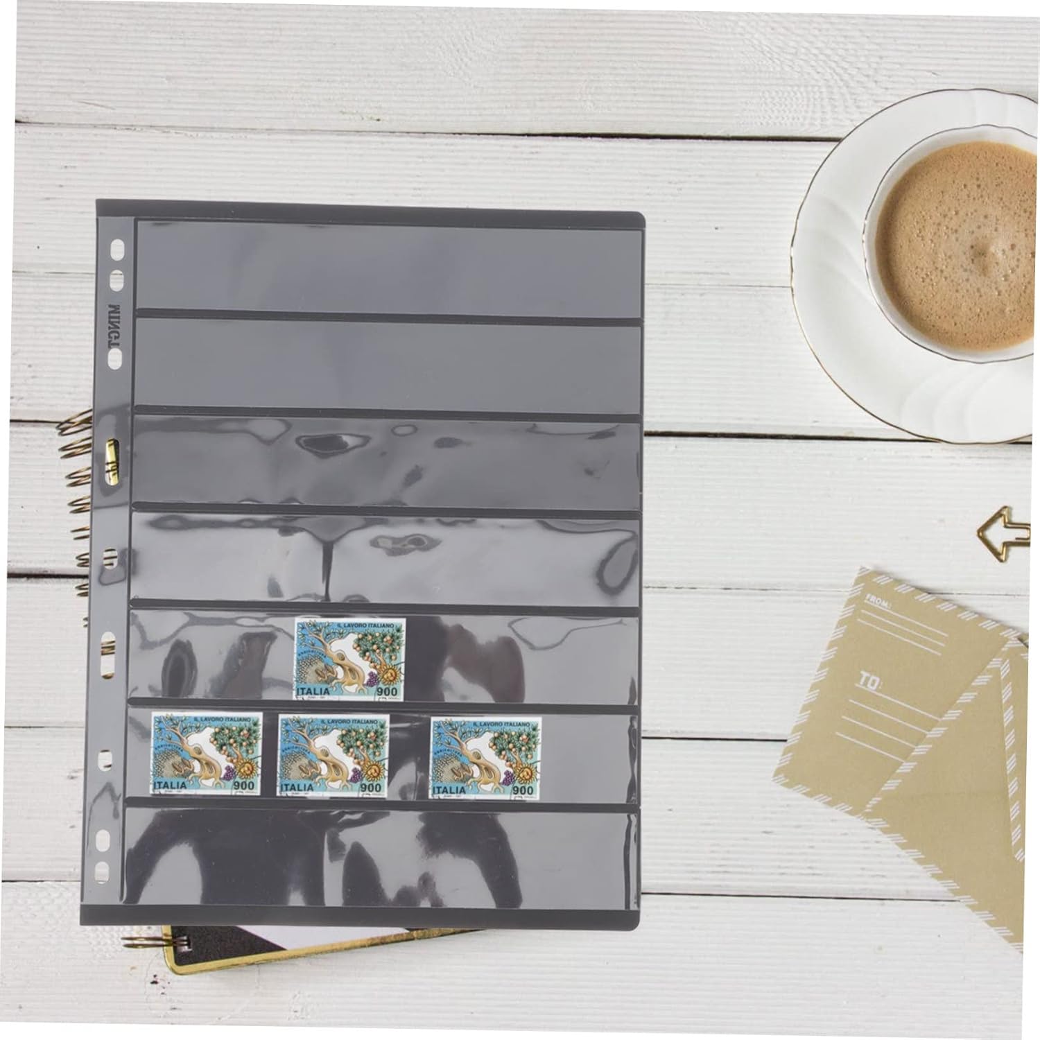 STOBOK 10pcs Stamp Album Albums Blank Stamp Album Pages Postage Stamp ...