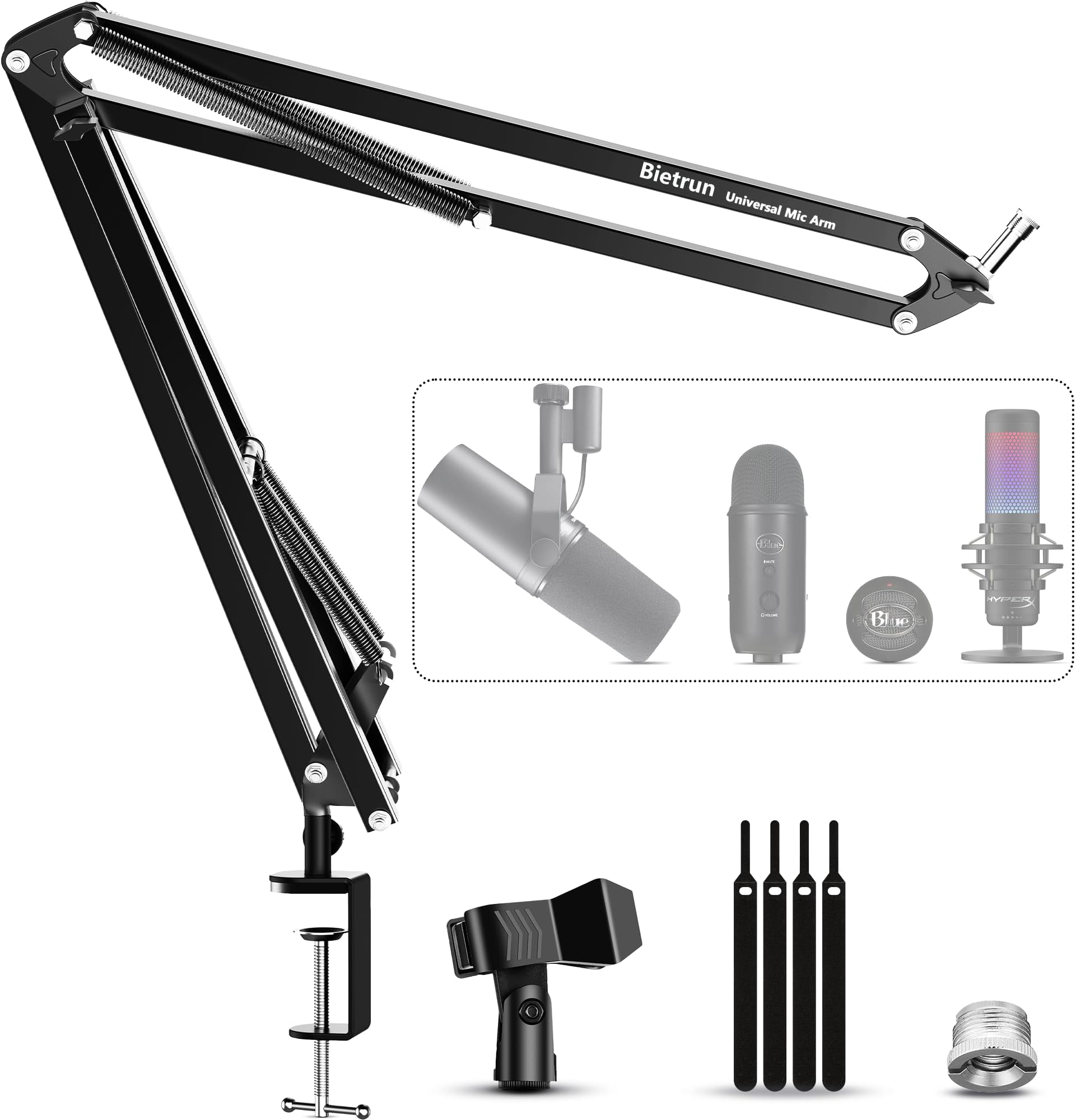 Amazon.com: InnoGear Desktop Microphone Stand, Mic Stand Desk Table ...