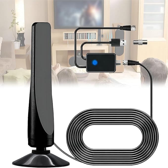 Wavetune Ultra4tv Indoor TV Antenna With Suction Cup - Plug and Play ...
