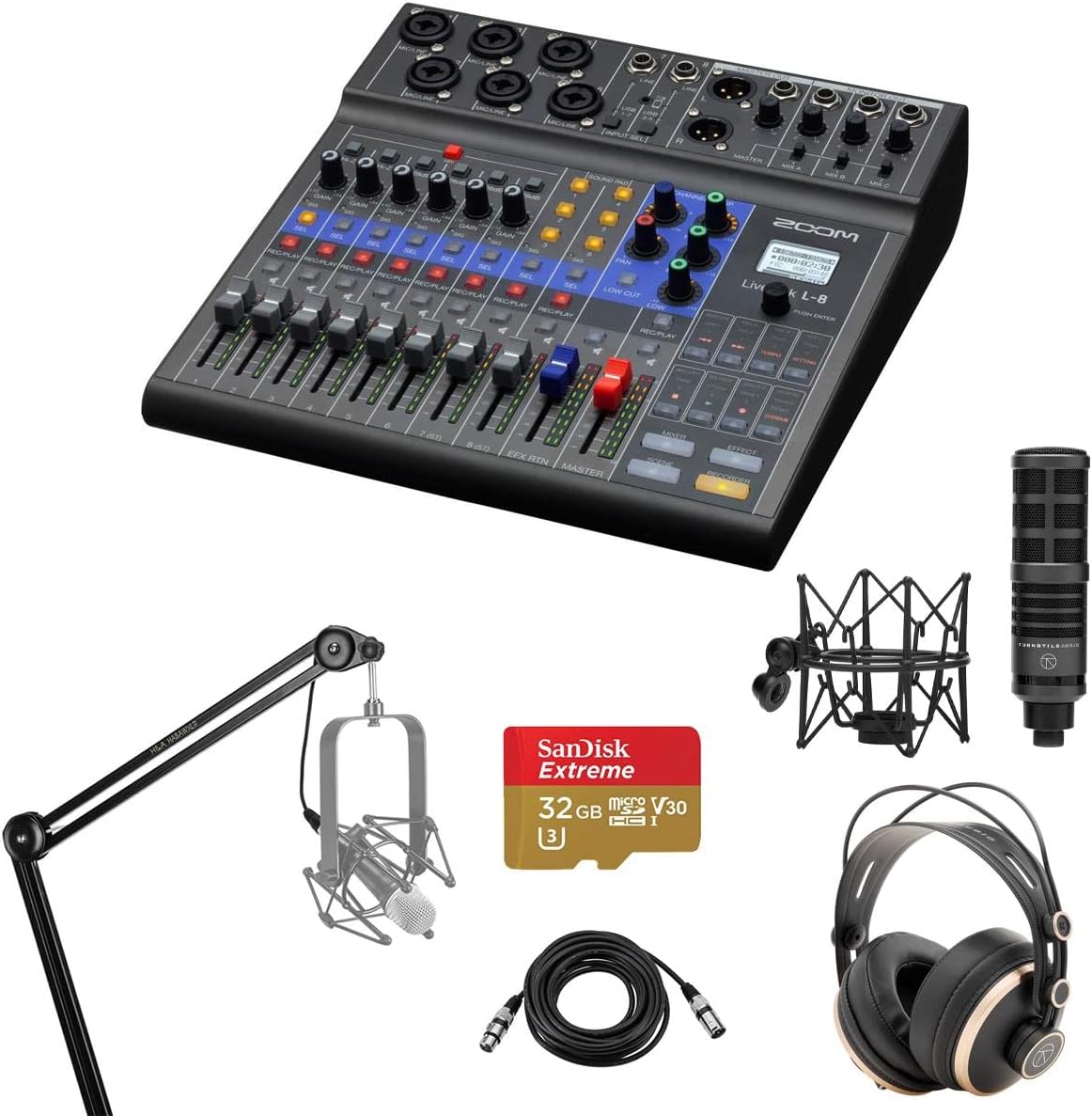 Amazon.com: Zoom LiveTrak L-8 Portable 8-Channel Digital Mixer and ...