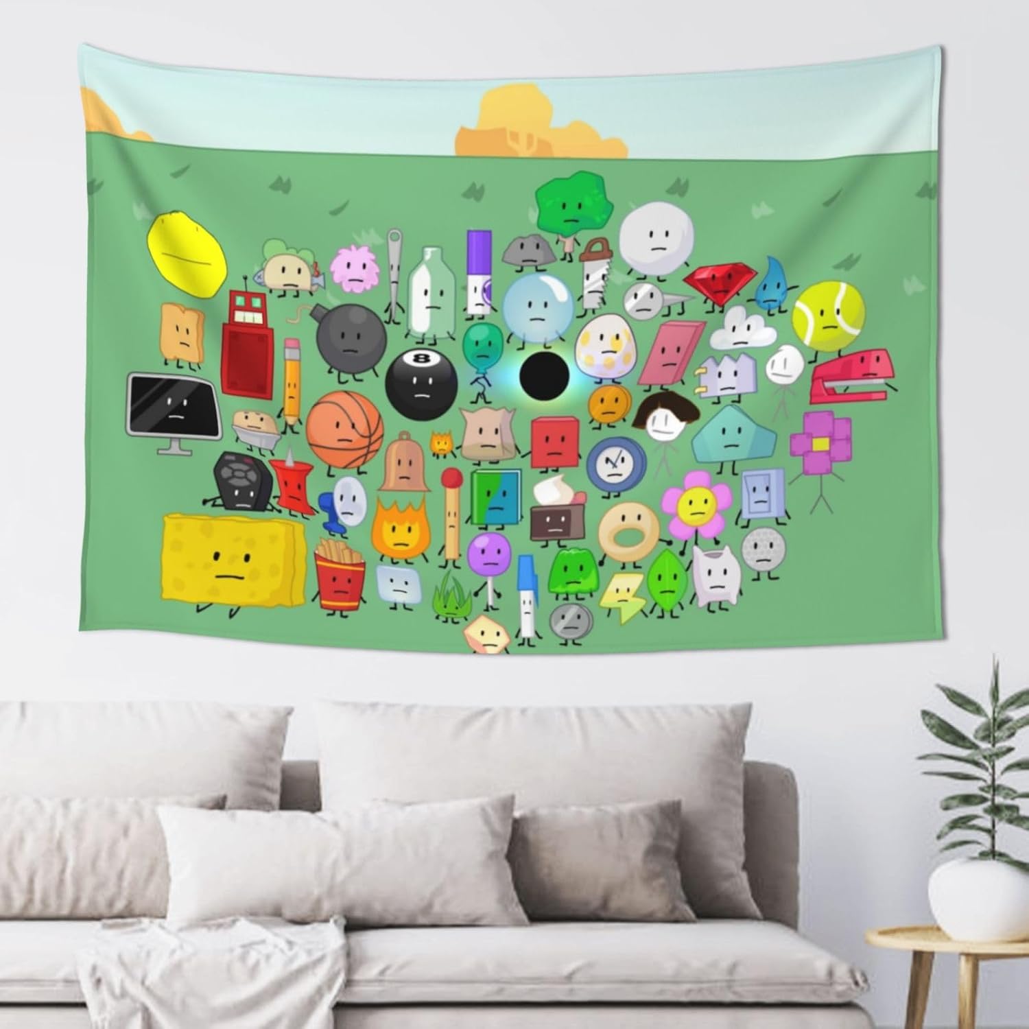 Amazon.com: Obpoewk Bfdi-Battle for Dream-Island Tapestry Wall Hanging ...