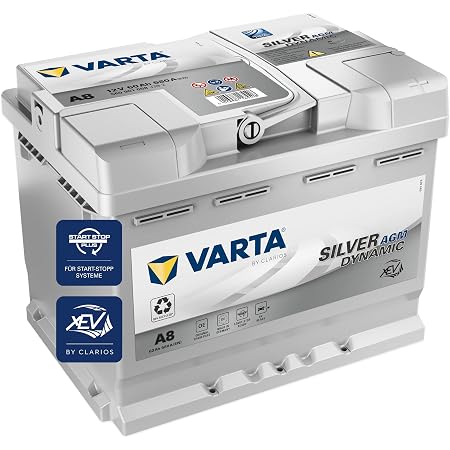 VARTA SILVER DYNAMIC AGM A8 60Ah 680A Start/Stopp : Amazon.de: Auto ...
