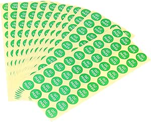 Amazon.com : MECCANIXITY Adhesive Labels 20mm QC Pass Mark Round ...