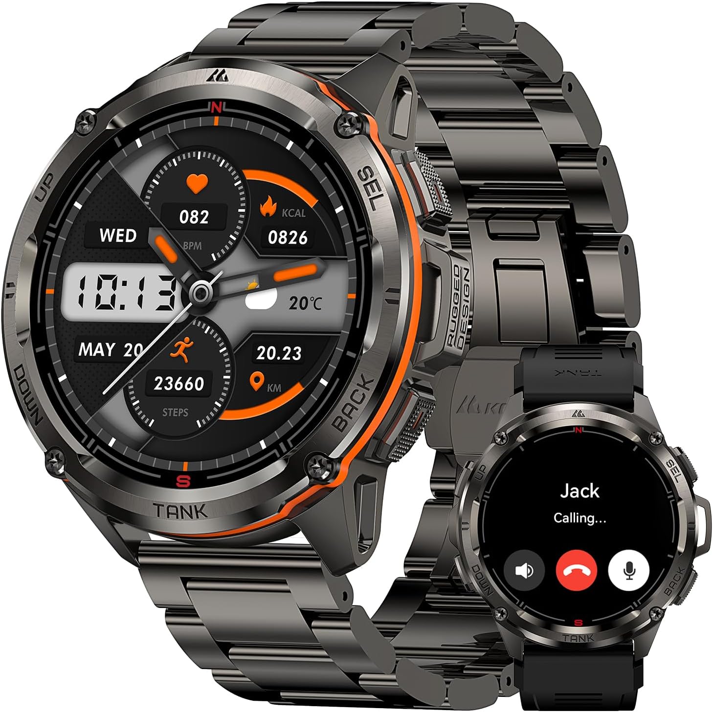 Amazon.com: KOSPET Tank T3 Ultra GPS Smart Watch for Men-Pressure/Altitude/Compass, Extra-Large ...