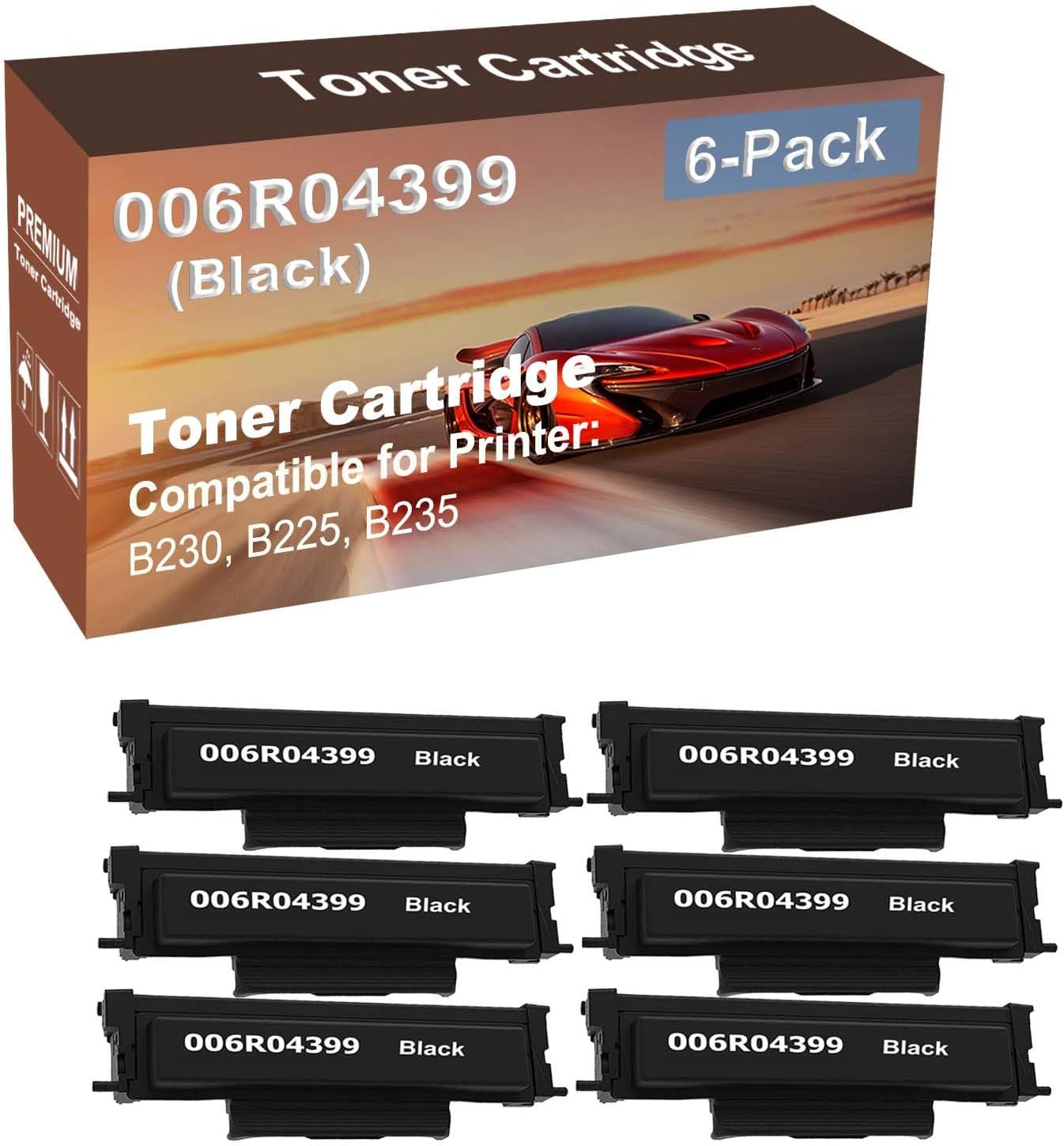 Amazon.com: 6-Pack Compatible High Capacity 006R04399 Toner Cartridge ...
