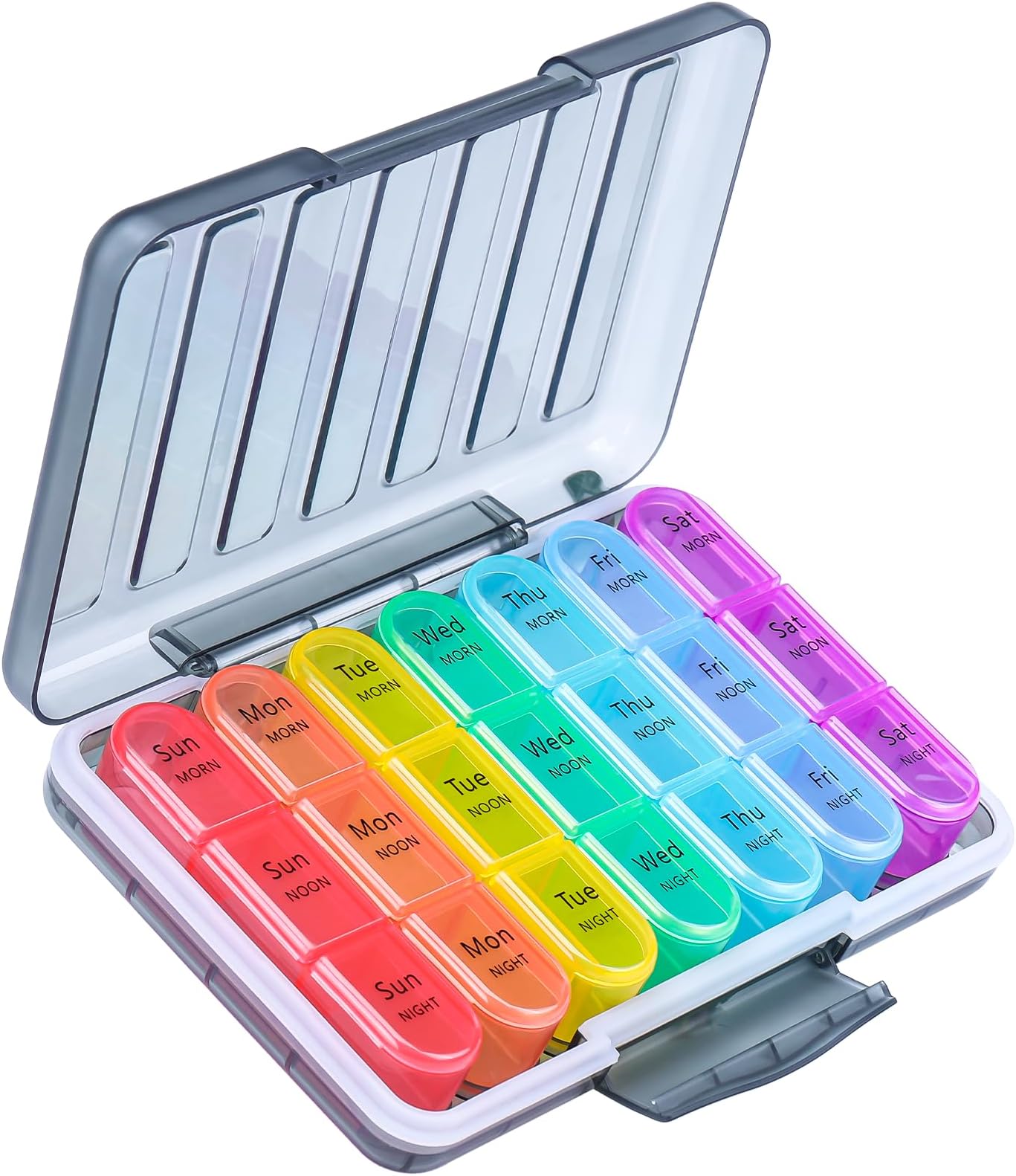 Amazon.com: Moisture-Proof Weekly Pill Organizer 3 Times a Day, Daviky ...