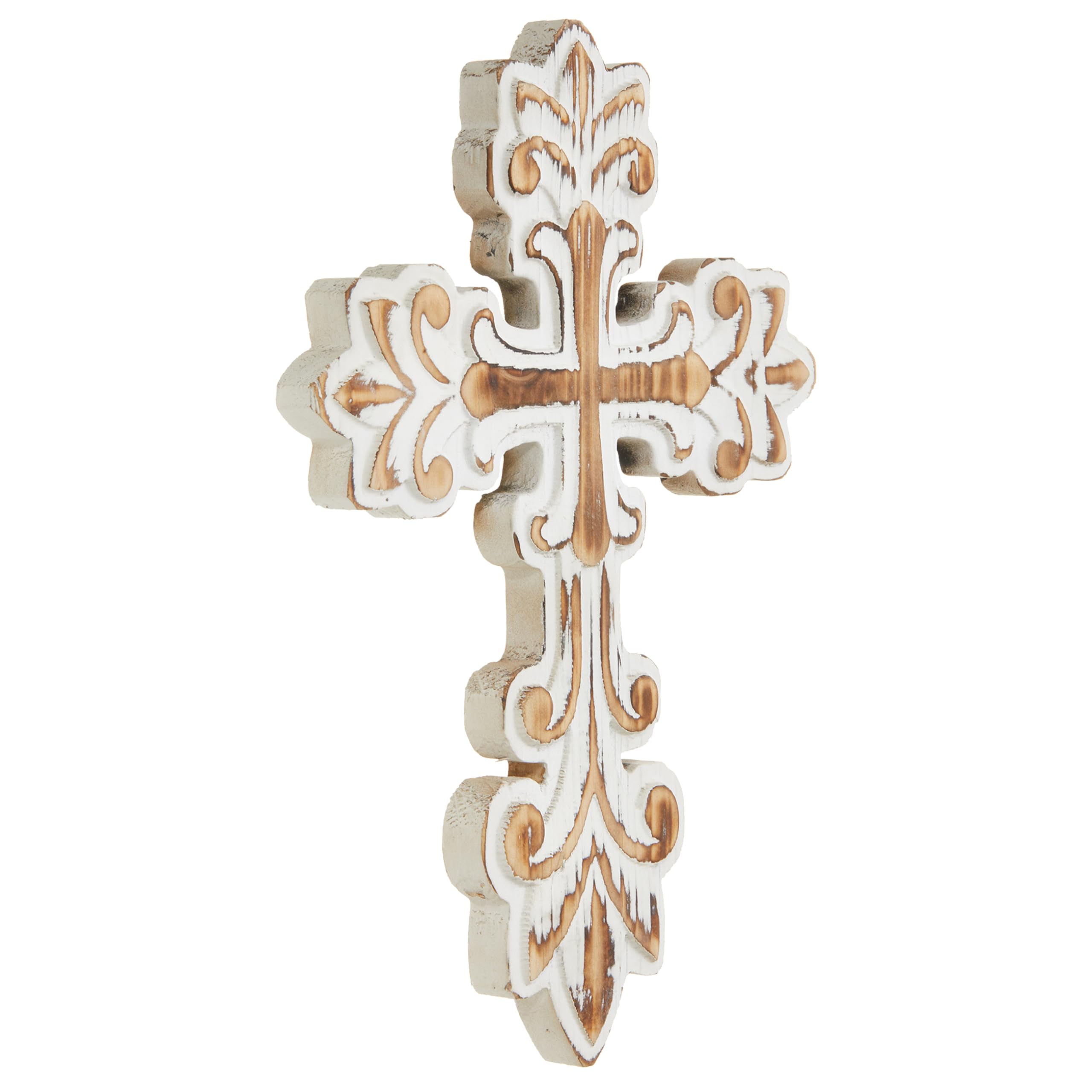Amazon.com: SOFE Decorative Wall Crosses for Home Decor, White Wash ...