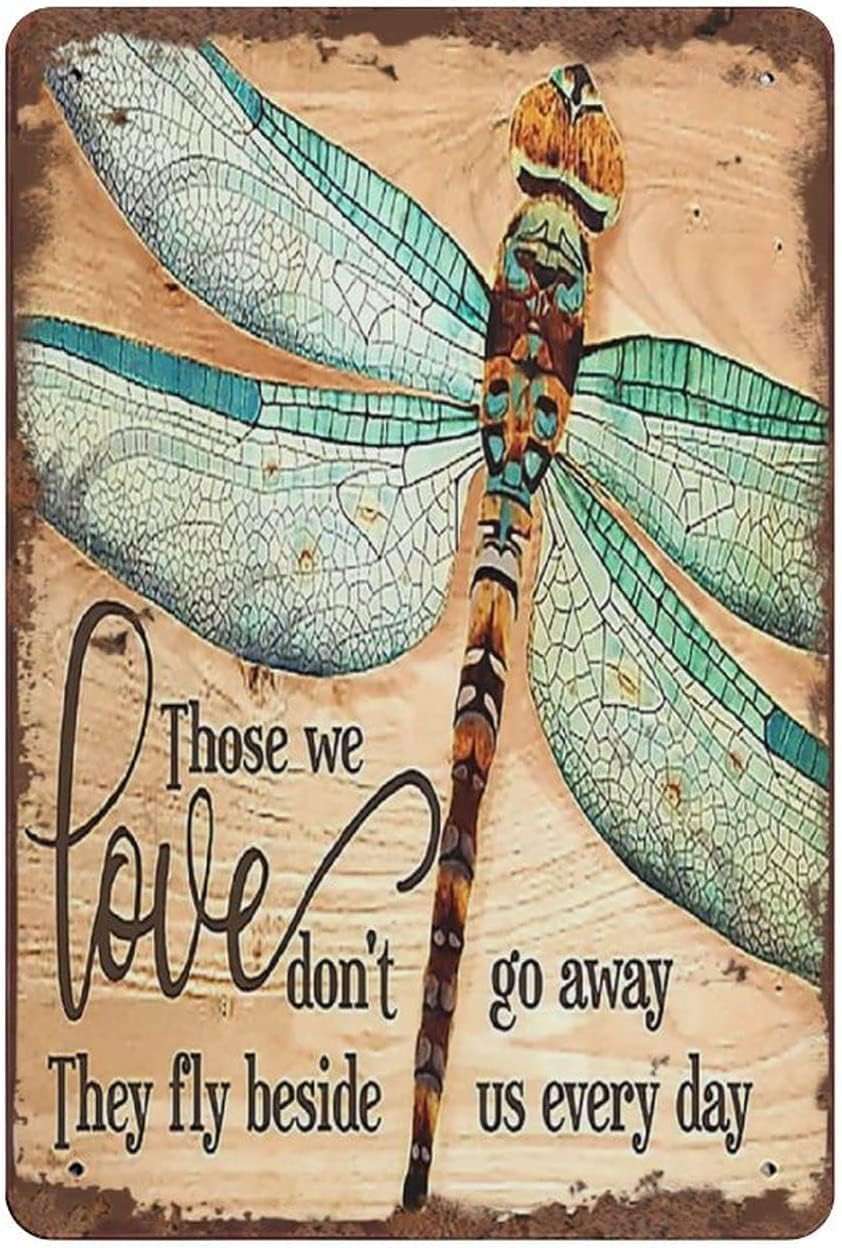 Amazon.com: Dragonfly Decor Those We Love Don't Go Away Hippie Vintage ...