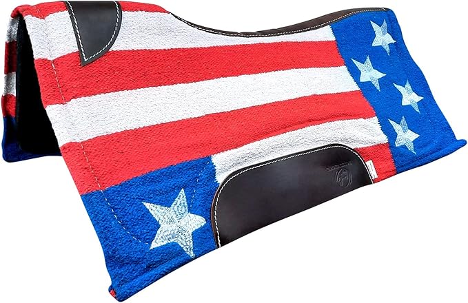 Amazon.com : Tahoe Tack Patriotic American Flag Shock Absorbing Western ...