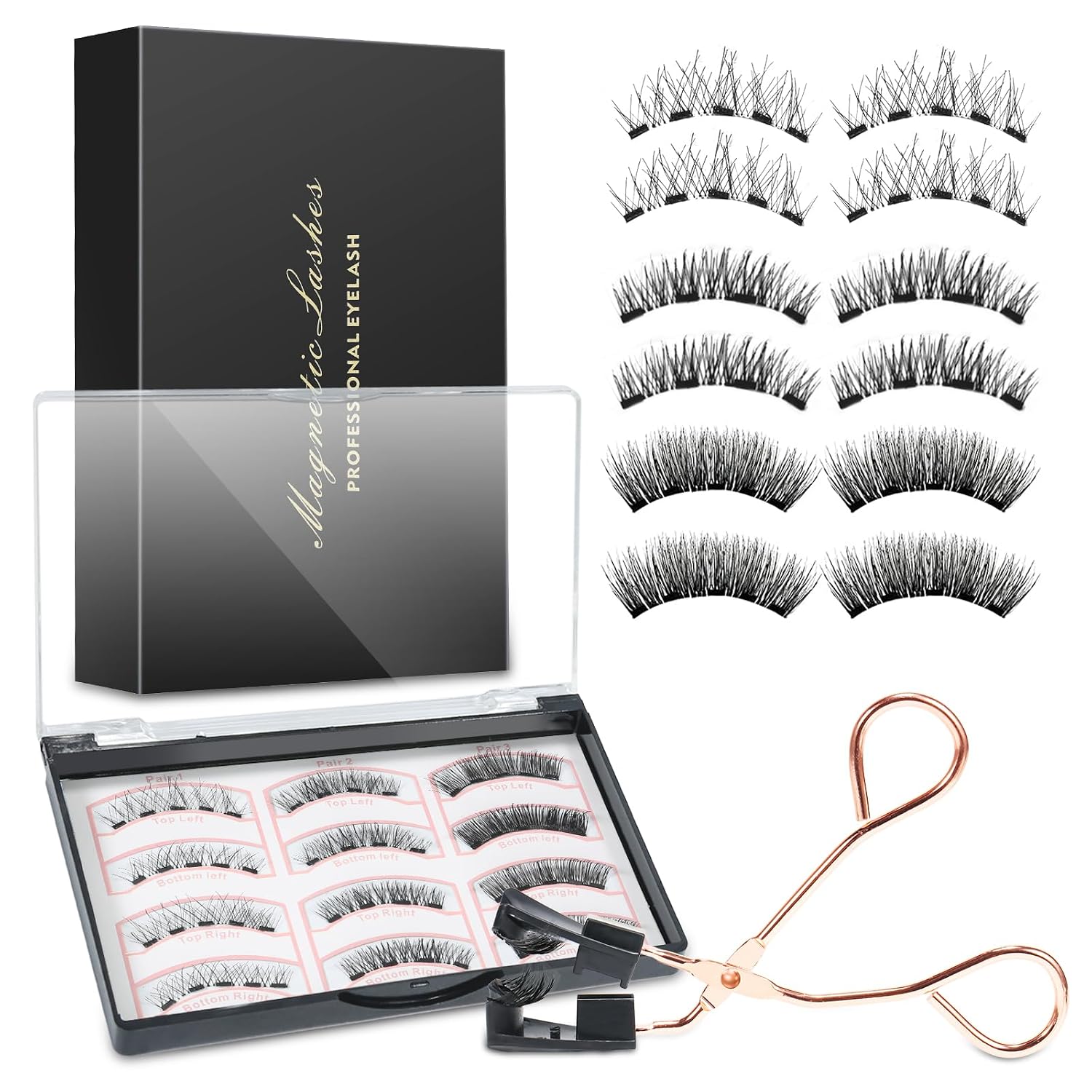 Amazon.com: Magnetic Eyelashes, Reusable Magnetic lashes 3 Styles ...