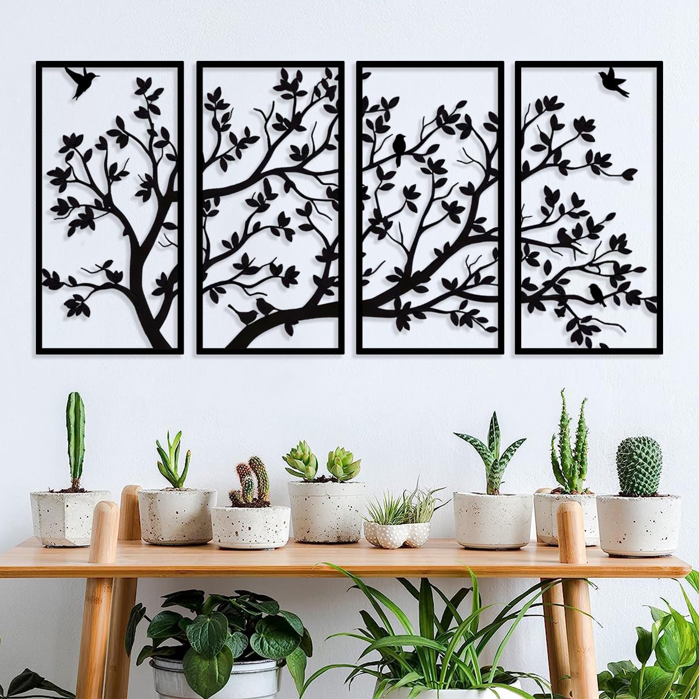 Tree of Life Metal Tree Wall Decor Metal Family Tree Wall Art Decor 3D ...