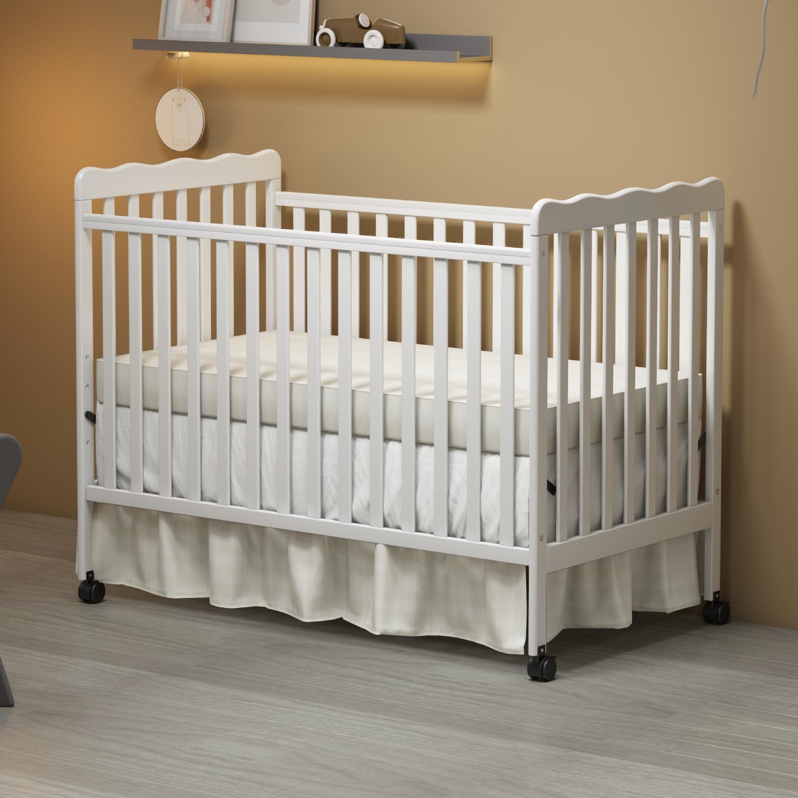 Amazon.com: HZANHY 5-in-1 Baby Crib,Convertible Crib, Baby Crib ...