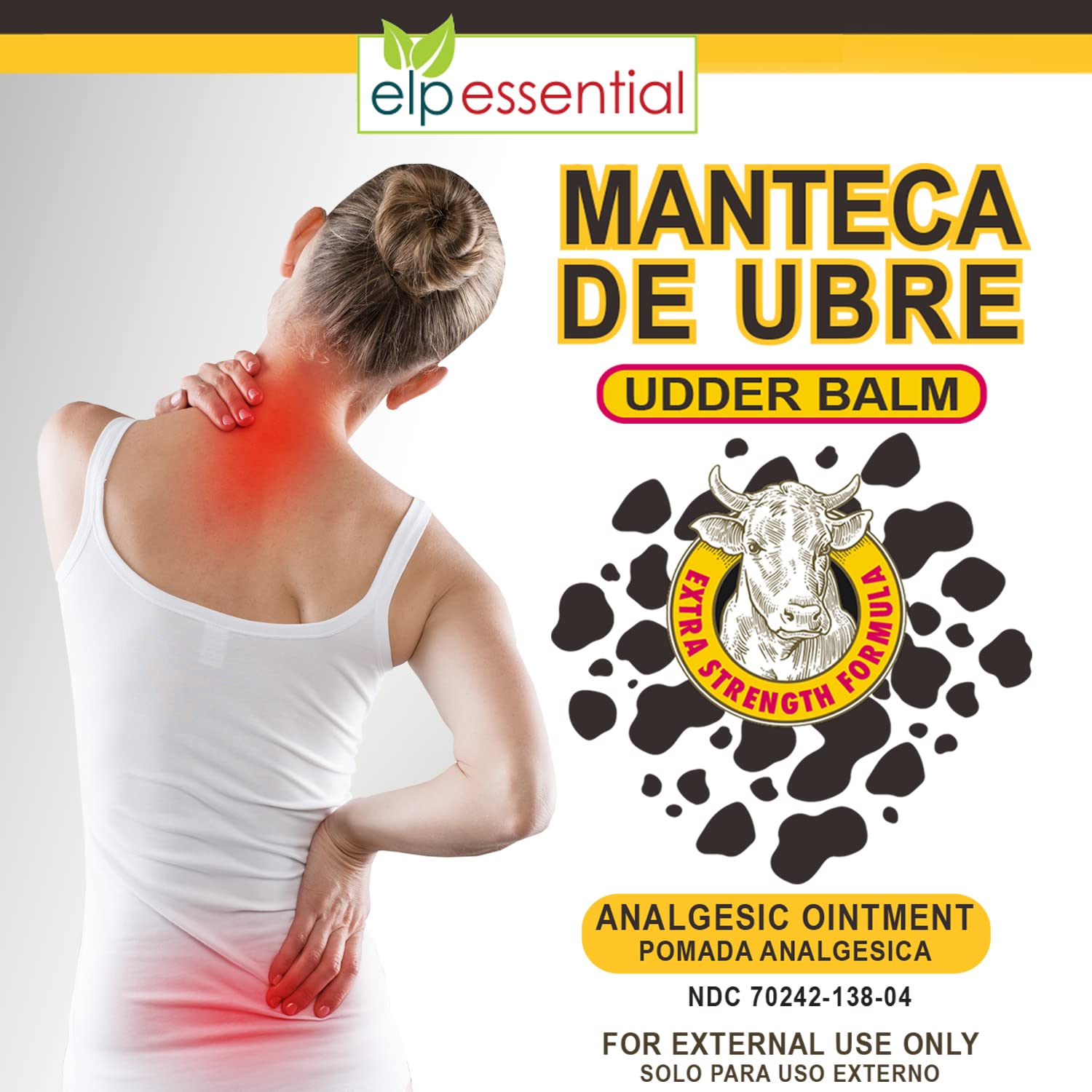 Manteca de Ubre – Bálsamo para ubre ungüento analgésico de 4 onzas ...