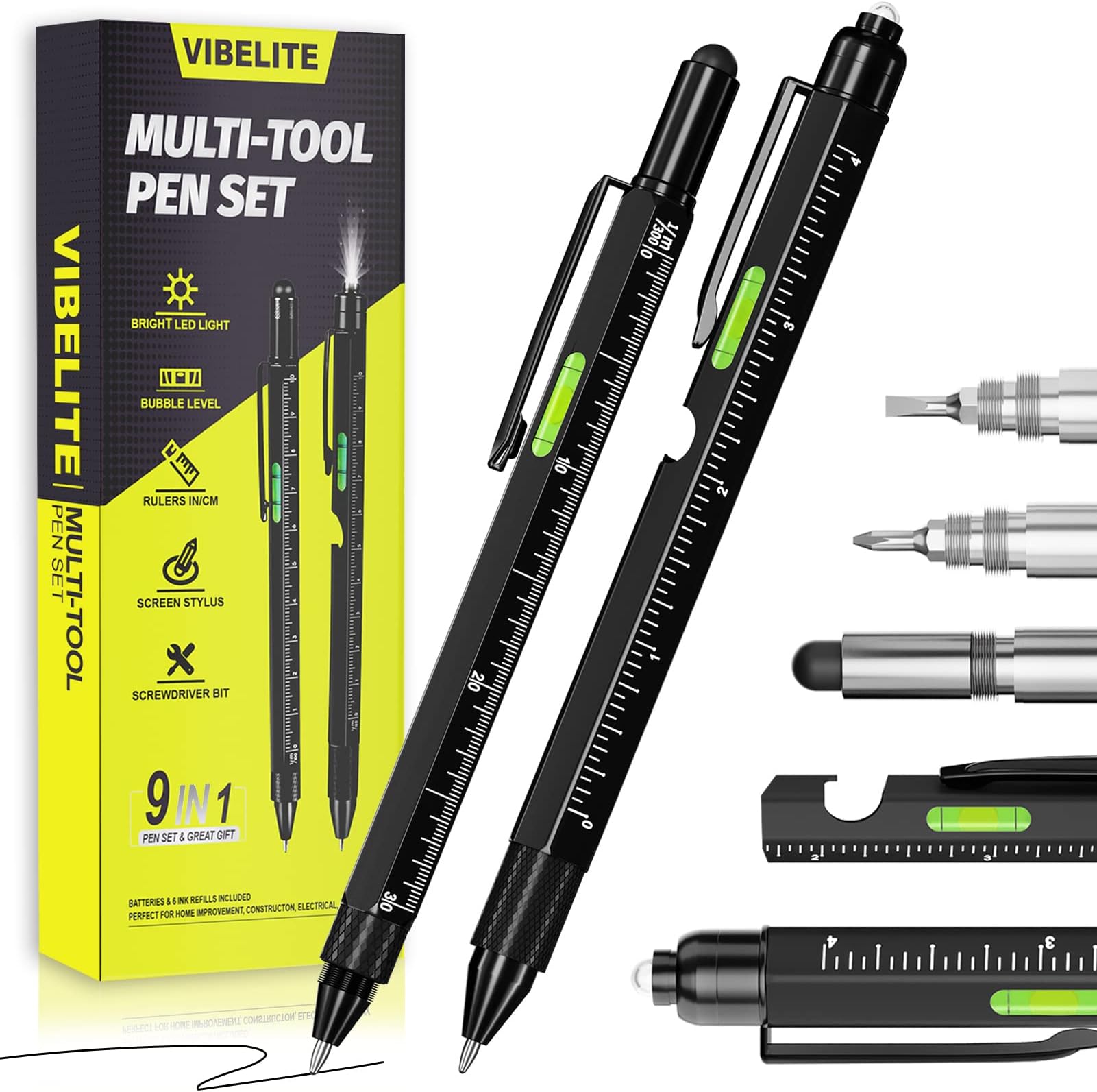 Amazon.com: 30 Pieces Tool Pen 6-in-1 Multitool Tech Tool Pen with ...
