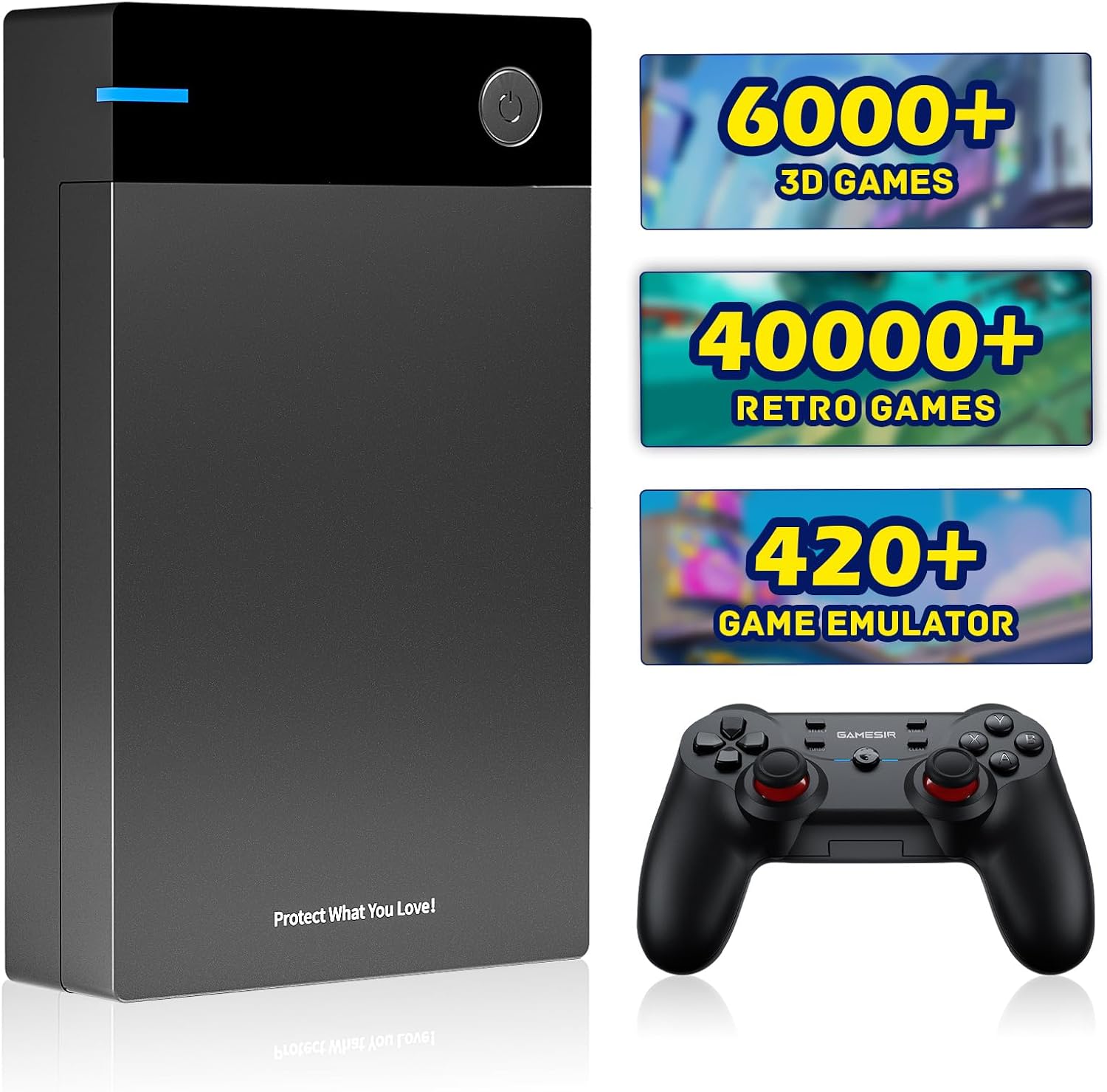 Amazon.com: 12TB Retro Gaming Hard Drive - Retro Game Console HDD 40000 ...