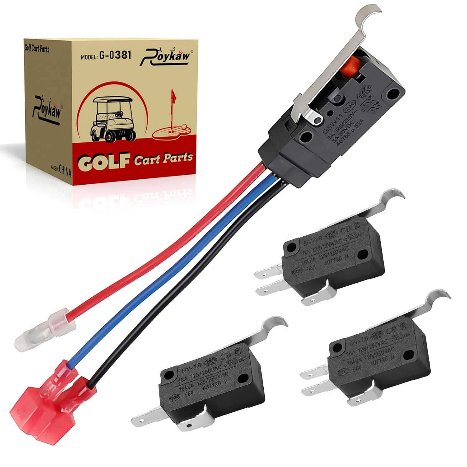 Amazon.com: Roykaw Golf Cart Micro Switch Kit for Club Car DS/Precedent ...