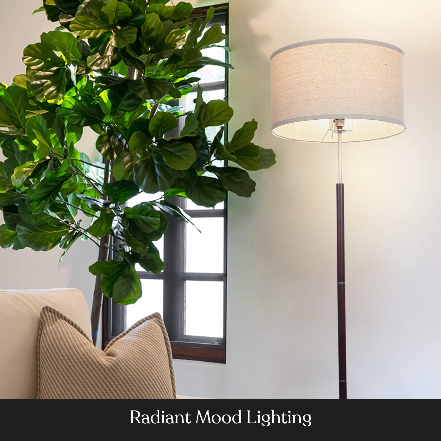 Brightech Carter - Floor Lamp for Mid Century Modern Living Rooms ...