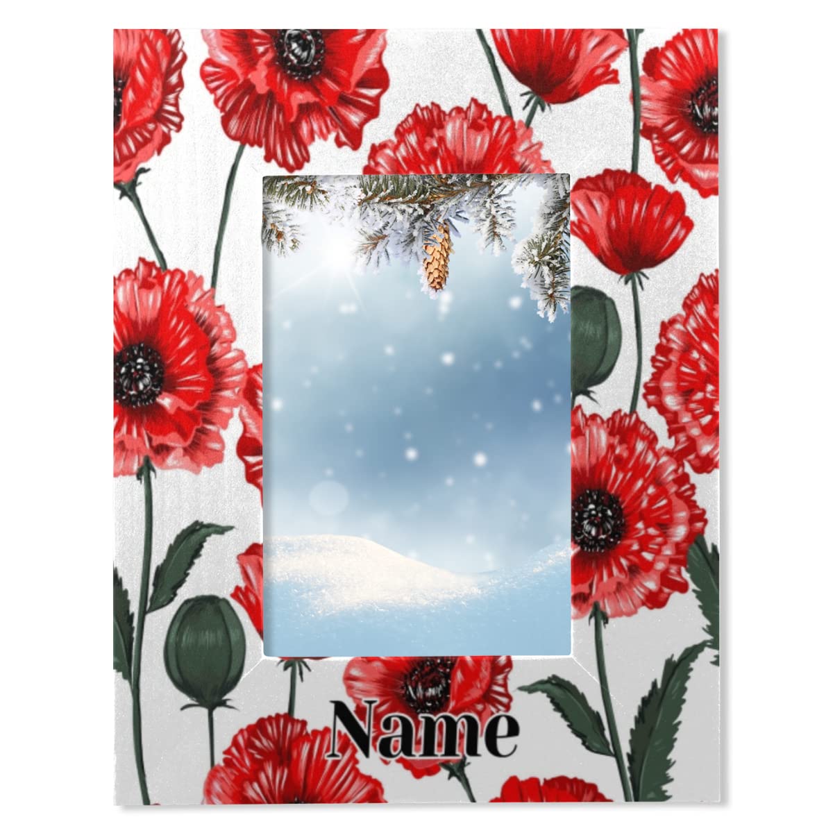 Red Flower Frames For Pictures