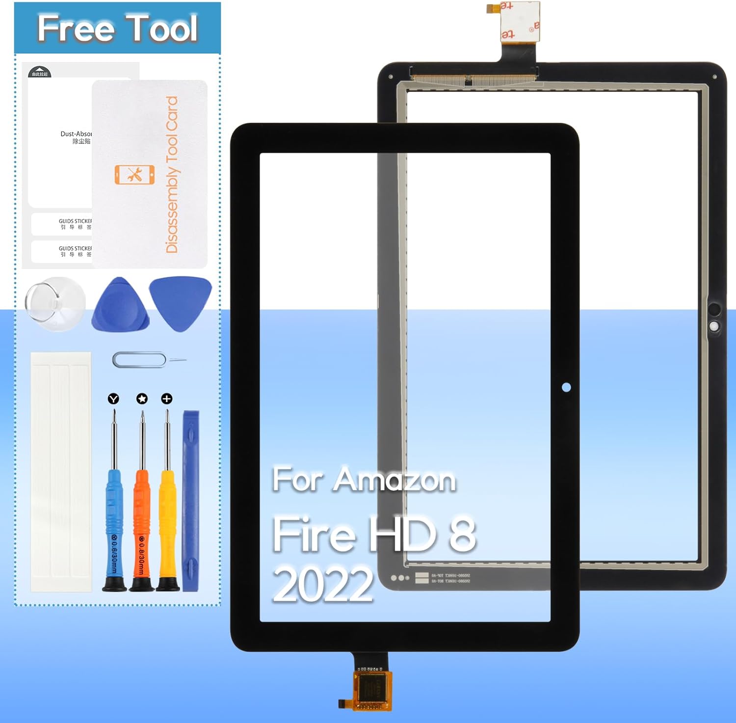 Amazon.com: Touch Screen Replacement for Amazon Fire HD 8 2022 / HD 8 ...