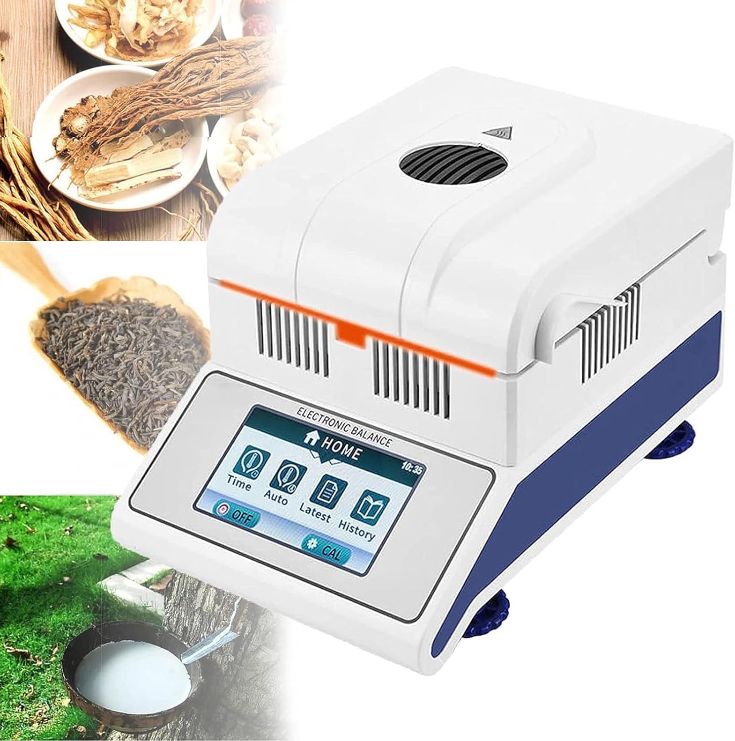 Lab Halogen Moisture Analyzer,50/100g Capacity,0.0015 Accuracy,0.02% ...