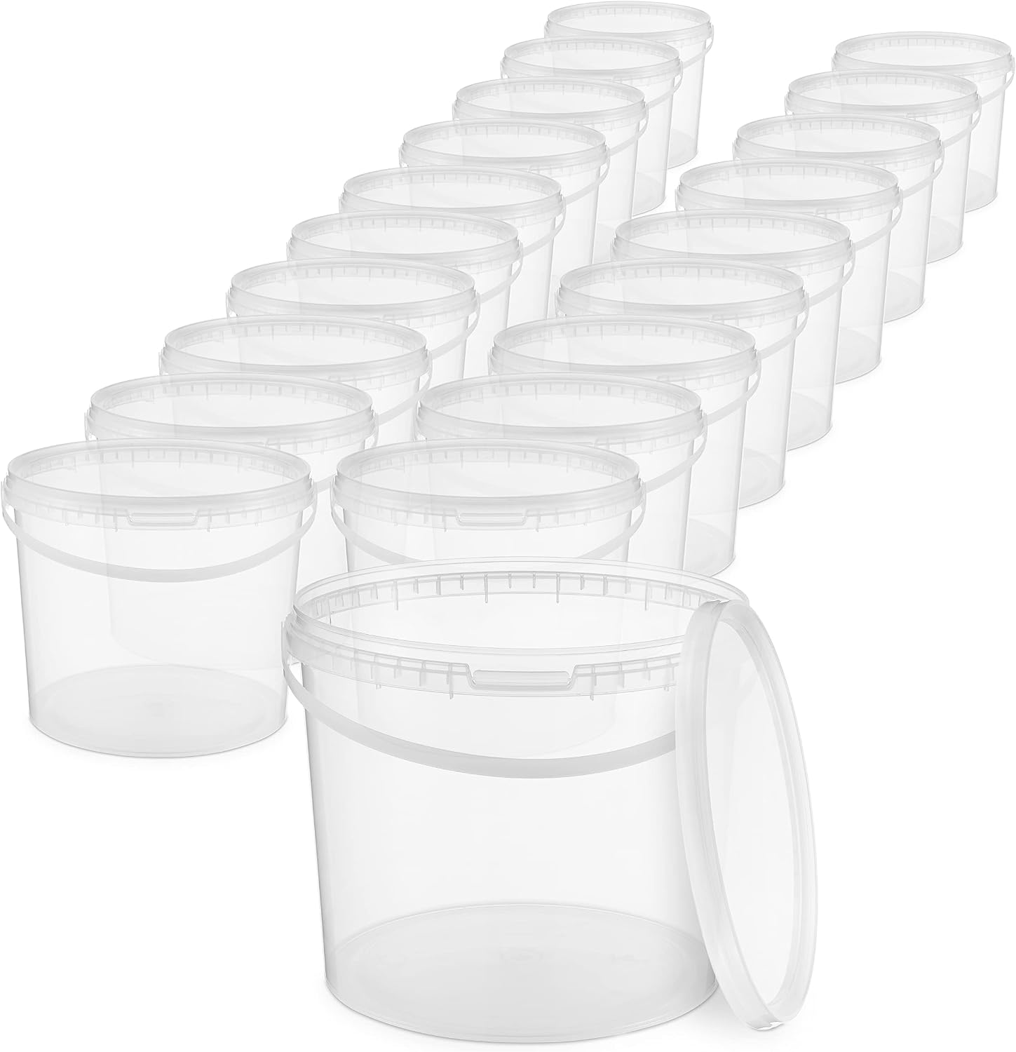 Amazon.de: BenBow Eimer mit Deckel 5l transparent - lebensmittelecht ...