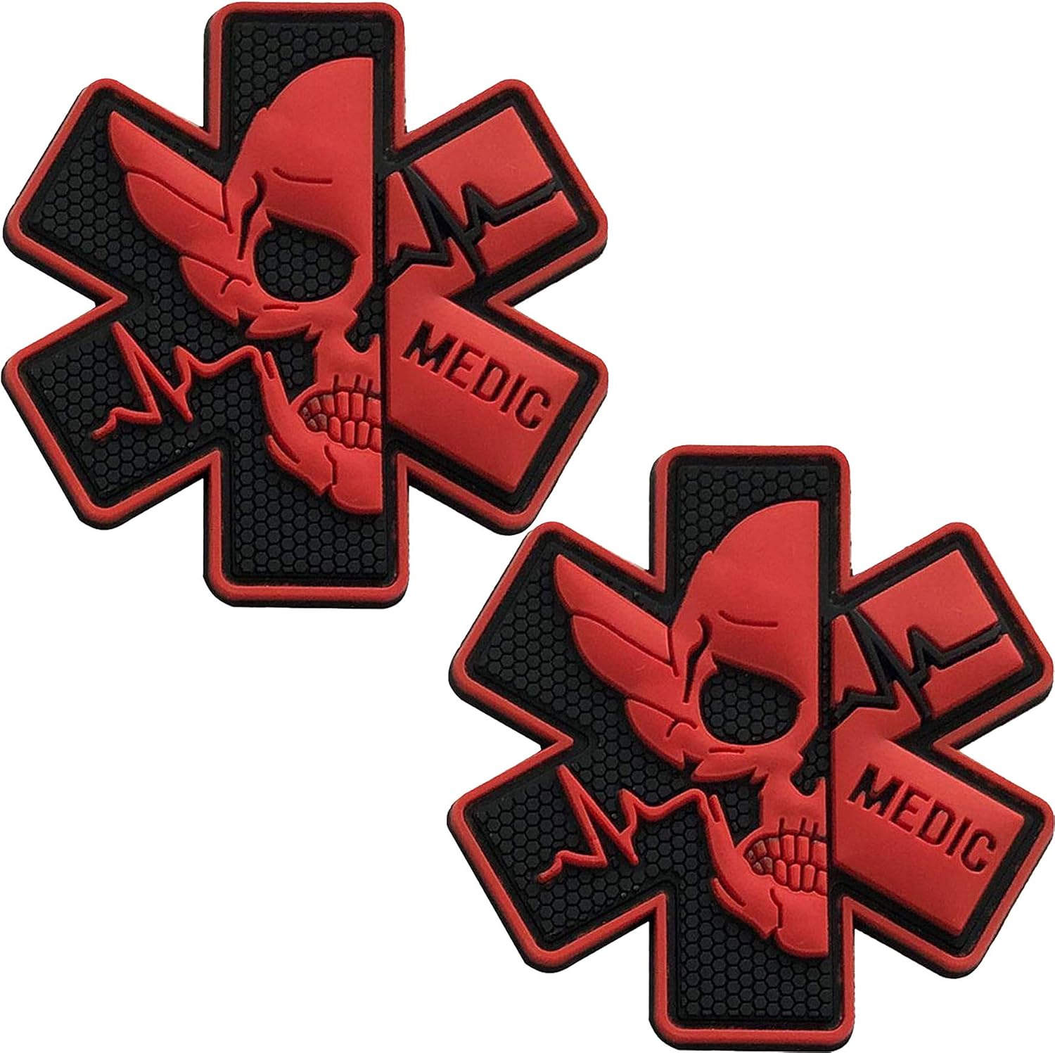 Amazon.com: Skull Medic Patch 3D PVC Rubber Paramedic Medical EMS EMT ...