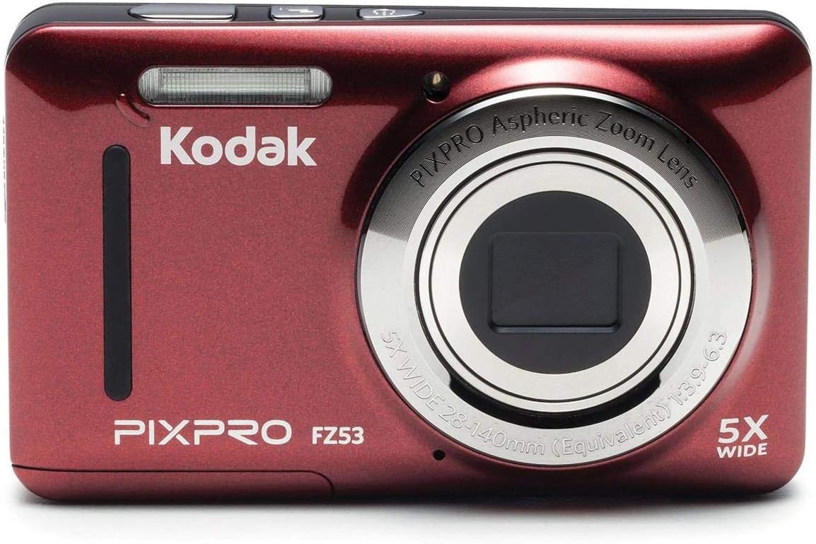 Amazon.com : Kodak PIXPRO Friendly Zoom FZ53-RD 16MP Digital Camera ...
