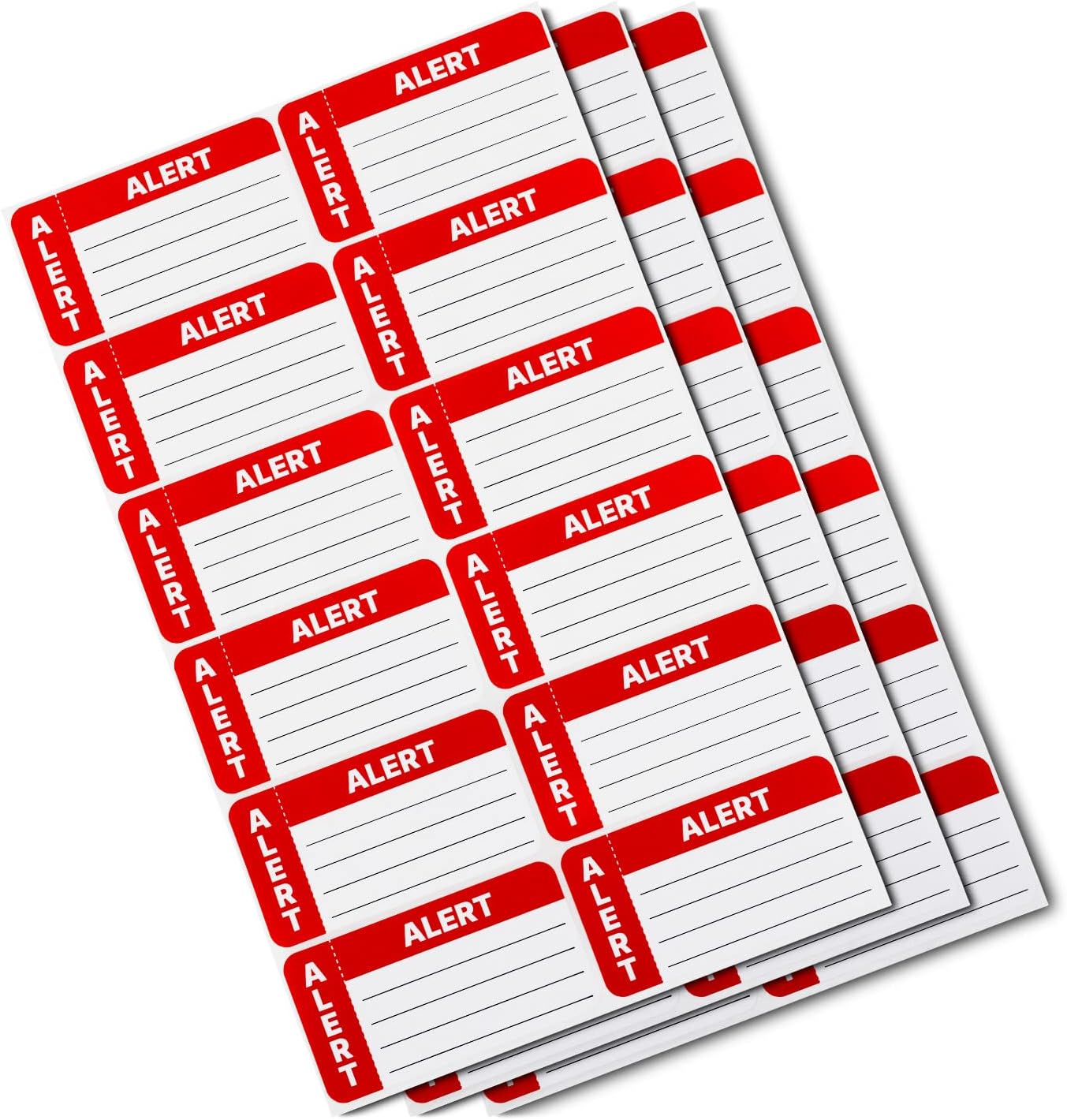 Amazon.com : 900 Labels Red Medical Alert Stickers for Folder File ...