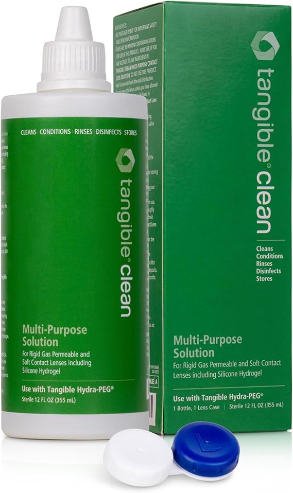 Amazon.com: Tangible Clean Multi-Purpose Contact Lens Solution for ...