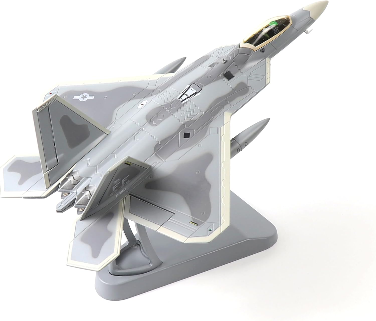 NUOTIE F-22 Raptor 1/72 Diecast Metal Aircraft Model Kit USAF Fifth ...